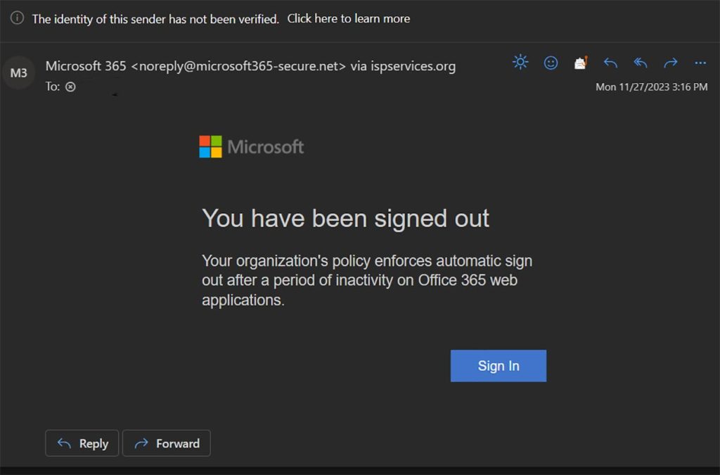 Beware of Emails That Ask for Login Credentials | Phishing Attacks