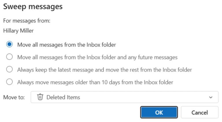 Outlook Sweep | Clean Up Your Inbox | Managed IT Services & Tech ...